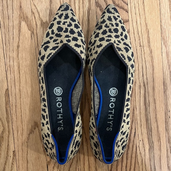 Rothy's | Shoes | Rothys The Point Leopard Print Size 9 | Poshmark